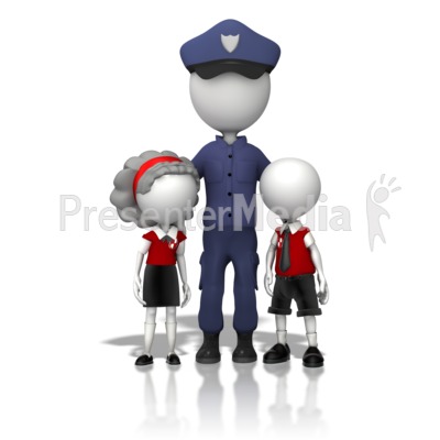 Police Officer With Children - Signs and Symbols - Great Clipart for ...