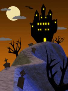 Haunted Castle Bats | 3D Animated Clipart for PowerPoint ...