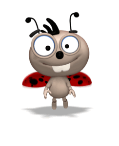 Love Bug Hovering Up Down | 3D Animated Clipart for PowerPoint ...