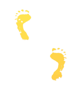 Yellow Footsteps Walking | 3D Animated Clipart for PowerPoint ...