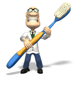 Dentist Holding Toothbrush | 3D Animated Clipart for PowerPoint ...