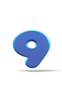 Bouncing 9 | 3D Animated Clipart for PowerPoint - PresenterMedia.com