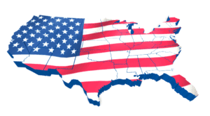 United States Map Flag Waving | 3D Animated Clipart for PowerPoint ...