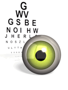 Optometrist Eye Chart | 3D Animated Clipart for PowerPoint ...