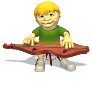 Boy Playing Dulcimer | 3D Animated Clipart for PowerPoint ...