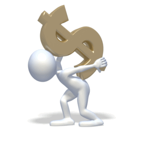 stick figure dollar shoulder anim