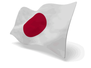 japan flag perspective anim