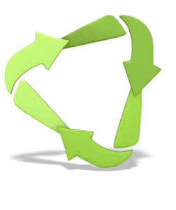 Recycled Arrows Rotate | 3D Animated Clipart for PowerPoint ...