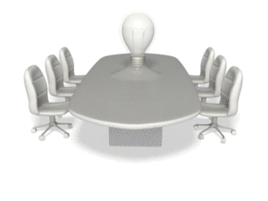 Conference Table Meeting Idea | 3D Animated Clipart for PowerPoint ...