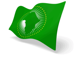 African Union Flag Perspective | 3D Animated Clipart for PowerPoint ...
