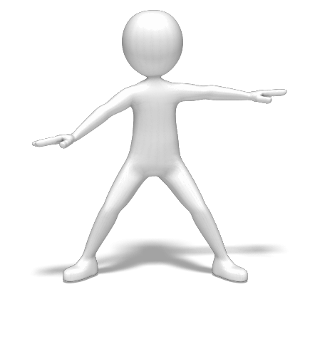 Stick Figure Doing Toe Touch Exercise