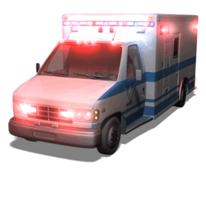 Ambulance Flashing Lights | 3D Animated Clipart for PowerPoint ...