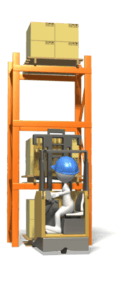 Reach Truck Moving Pallets Around | 3D Animated Clipart for PowerPoint ...
