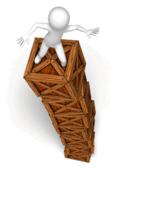 Stick Figure On Wobbly Crates | 3D Animated Clipart for PowerPoint ...