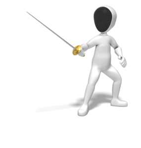 Stick Figure Fencing Practice | 3D Animated Clipart for PowerPoint ...
