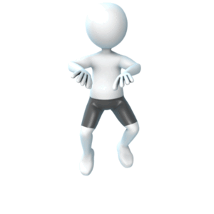 Stick Figure Treading No Water | 3D Animated Clipart for PowerPoint ...