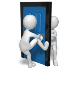 Stick Figures Pulling On Door | 3D Animated Clipart for PowerPoint ...