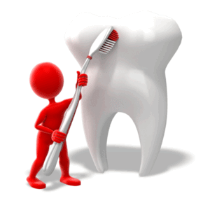 Brushing A Large Tooth | 3D Animated Clipart for PowerPoint ...