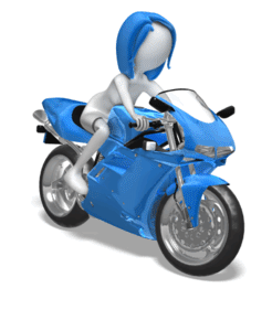 Woman On Motorcycle | 3D Animated Clipart for PowerPoint ...