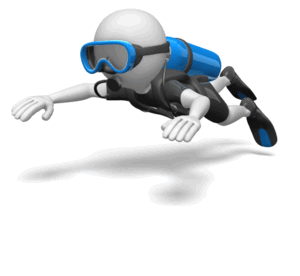 Stick Figure Scuba Diving | 3D Animated Clipart for PowerPoint ...