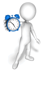 Stick Figure Holding Alarm Clock | 3D Animated Clipart for PowerPoint ...