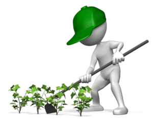 Farmer Hoeing Around Plants Anim | 3D Animated Clipart for PowerPoint ...
