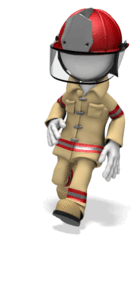 Firefighter Run | 3D Animated Clipart for PowerPoint - PresenterMedia.com