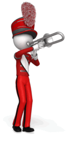 Marching Trombone Player | 3D Animated Clipart for PowerPoint ...
