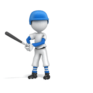 Figure Baseball Swing Practice | 3D Animated Clipart for PowerPoint ...