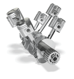 V6 Pistons | 3D Animated Clipart for PowerPoint - PresenterMedia.com