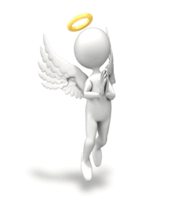 Angel Graceful Flying | 3D Animated Clipart for PowerPoint ...