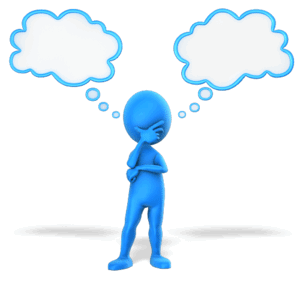 Figure Pondering Two Thoughts | 3D Animated Clipart for PowerPoint ...