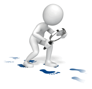 Figure Following Footprints | 3D Animated Clipart for PowerPoint ...