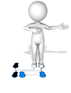 Figure Following Dance Steps | 3D Animated Clipart for PowerPoint ...