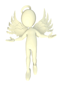 Angel Floating with wings | 3D Animated Clipart for PowerPoint ...
