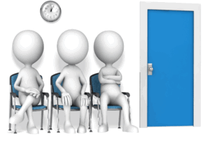 Figures Waiting By Door | 3D Animated Clipart for PowerPoint ...