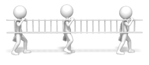 Figures Carrying Ladder | 3D Animated Clipart for PowerPoint ...