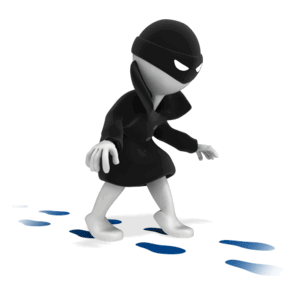 Thief Following Someones Footprints | 3D Animated Clipart for ...