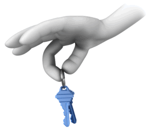 Hand Holding Keys | 3D Animated Clipart for PowerPoint - PresenterMedia.com