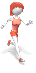 Woman Figure Running | 3D Animated Clipart for PowerPoint ...