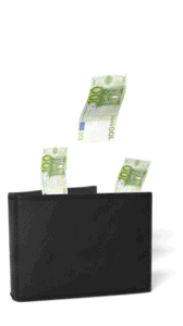 Euro Money Flying Out From Wallet | 3D Animated Clipart for PowerPoint ...