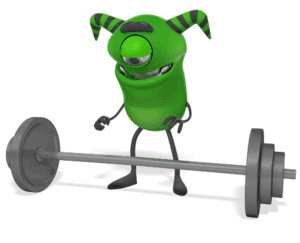 M Monster Weight Lift Fail | 3D Animated Clipart for PowerPoint ...