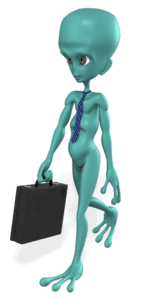 Business Alien Walking | 3D Animated Clipart for PowerPoint ...