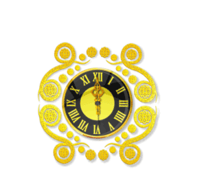 Elegant Clock Strikes Midnight - PowerPoint Animation