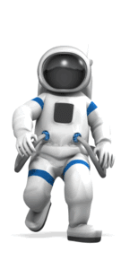 Animated Astronaut Walking in Space | PresenterMedia