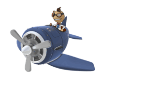 Data Flying Airplane | 3D Animated Clipart for PowerPoint ...