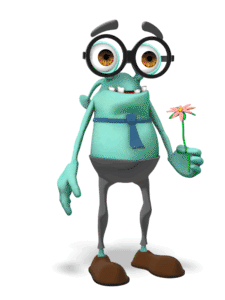 Jerry Smelling Single Flower | 3D Animated Clipart for PowerPoint ...