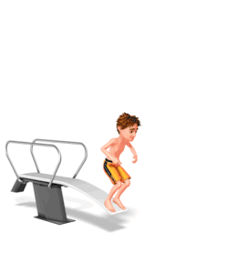 Young Man Diving | 3D Animated Clipart for PowerPoint - PresenterMedia.com