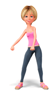 Woman Doing Floss Dance | 3D Animated Clipart for PowerPoint ...
