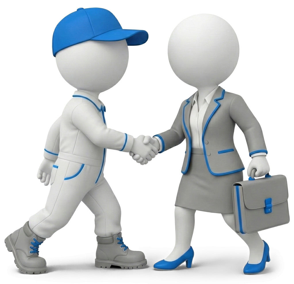 Employee Manager Partnership - Presentation Clipart